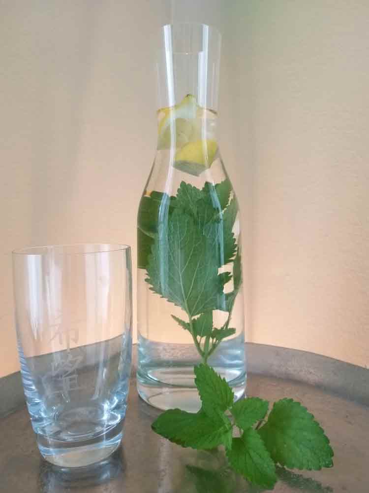 Wasser Mit Zitronenmelisse